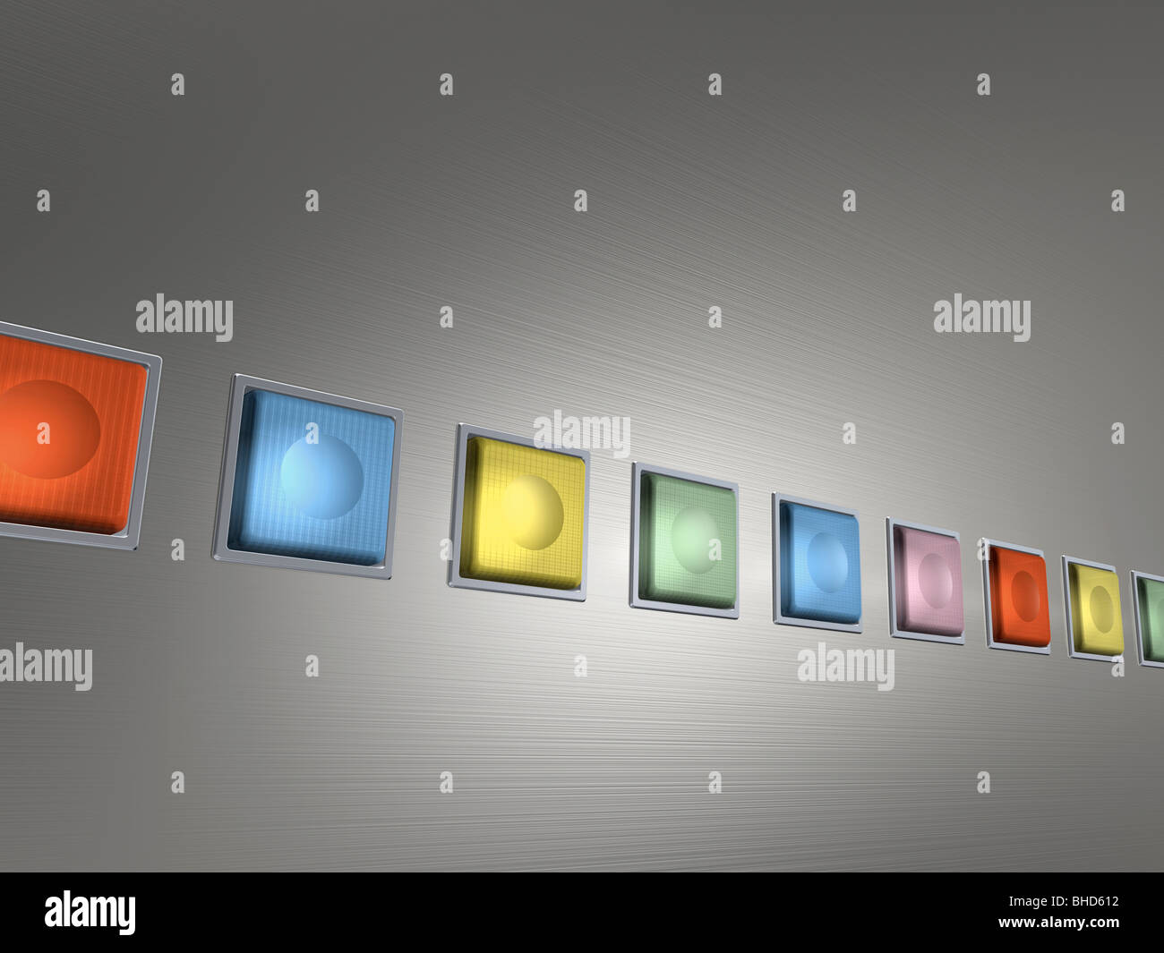 Row of buttons hi-res stock photography and images - Alamy