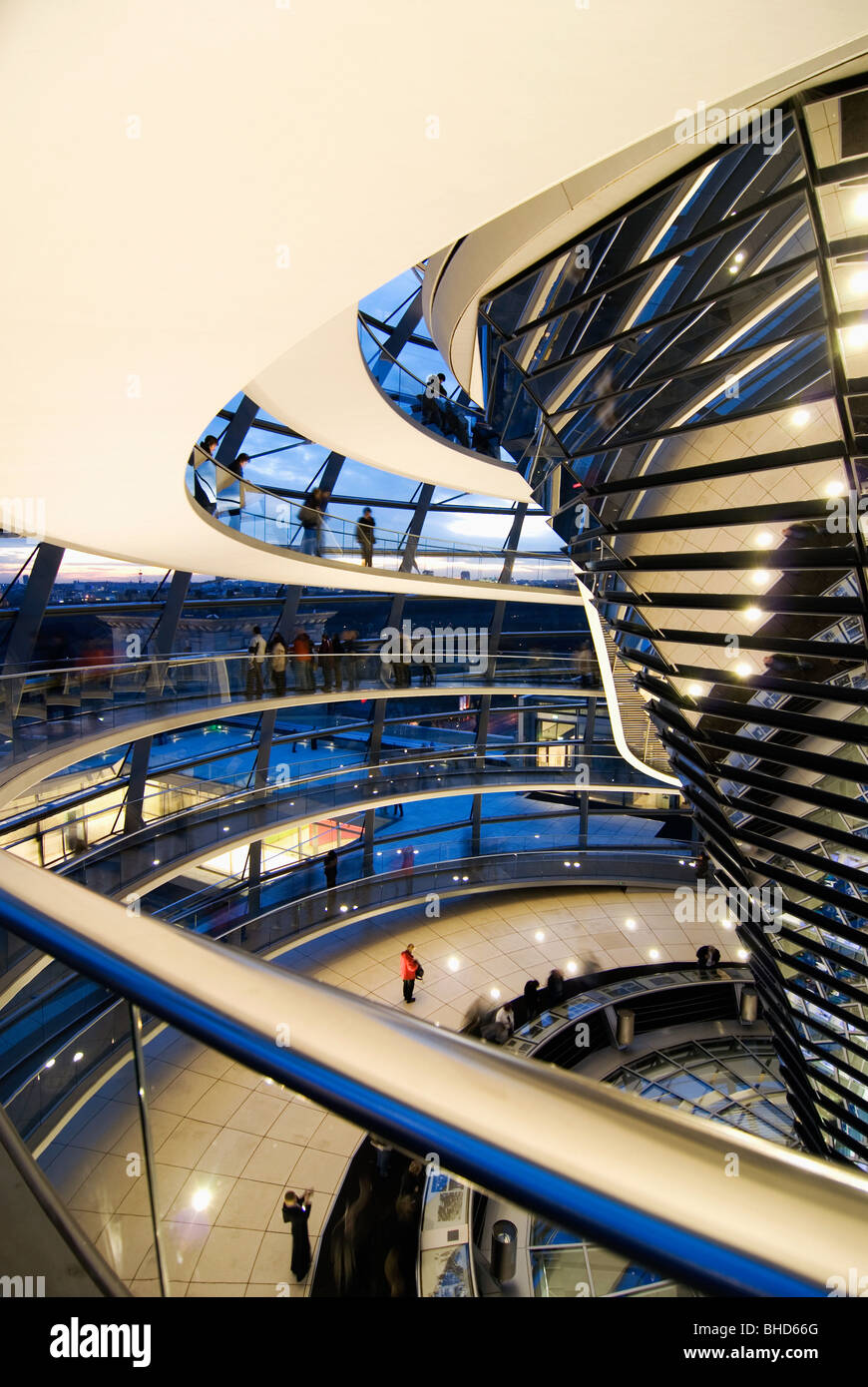 Reichstagskuppel, Reichstags dome from architect Sir Norman Foster at ...