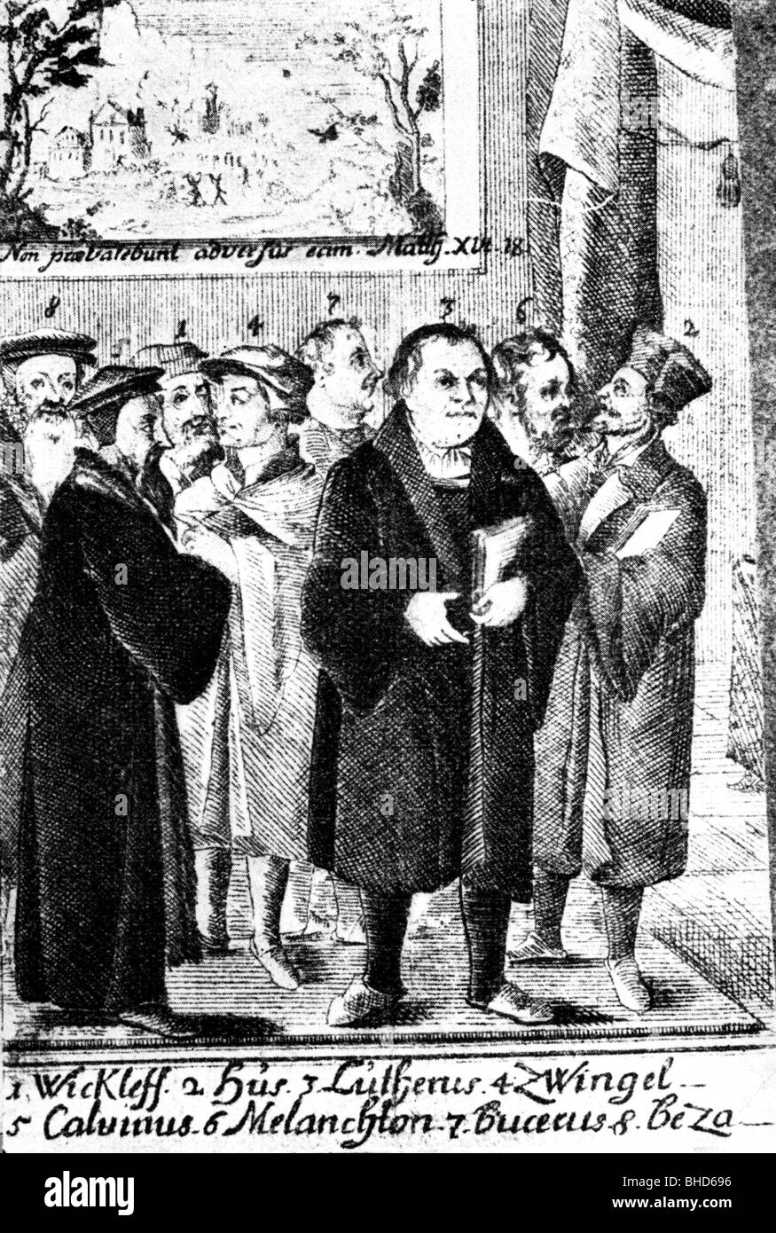 events, reformation, leading reformers: John Wicliff (1), Jan Hus (2 ...