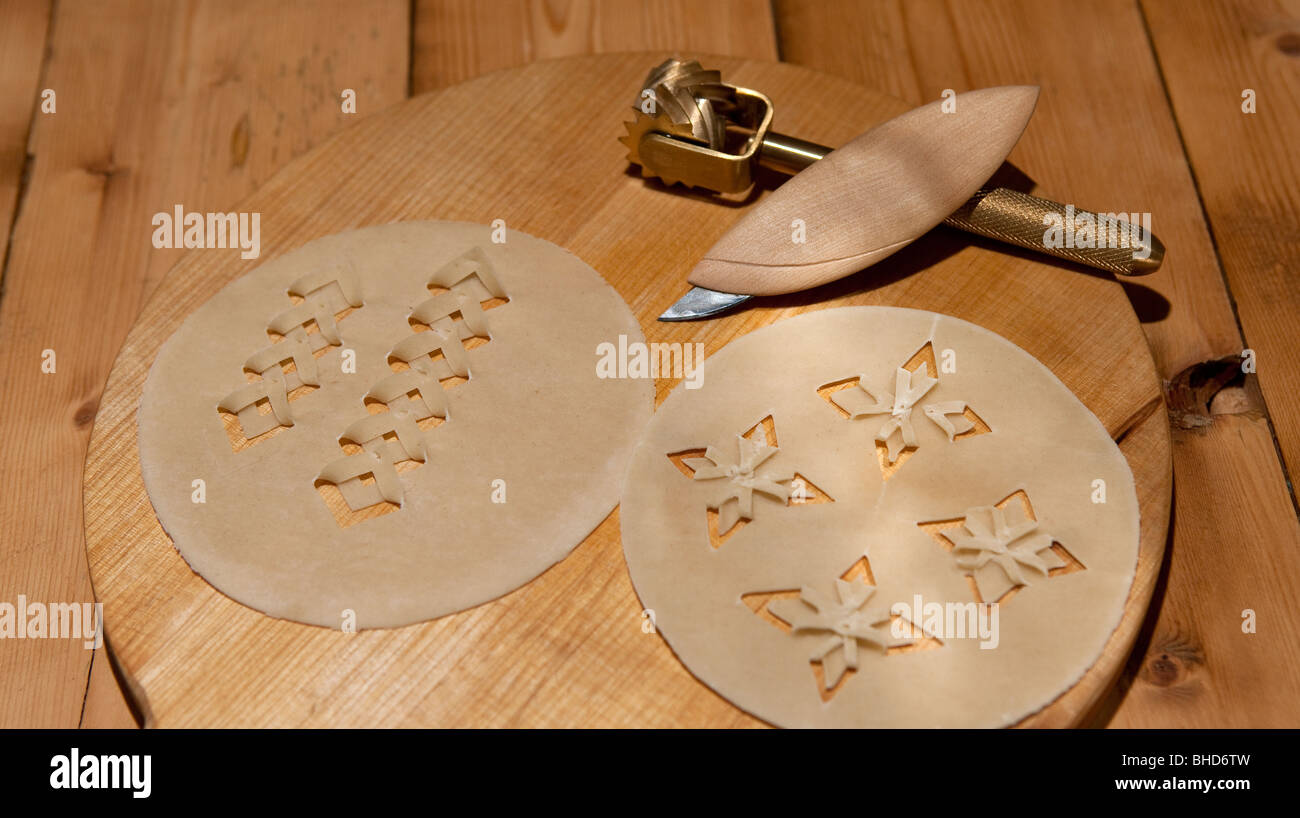Traditional Christmas Laufabraud, or leaf bread, Iceland Stock Photo ...