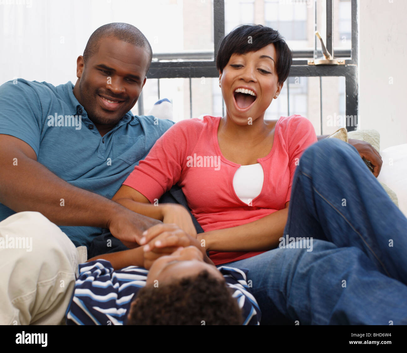 Playing rough with son hi-res stock photography and images - Alamy
