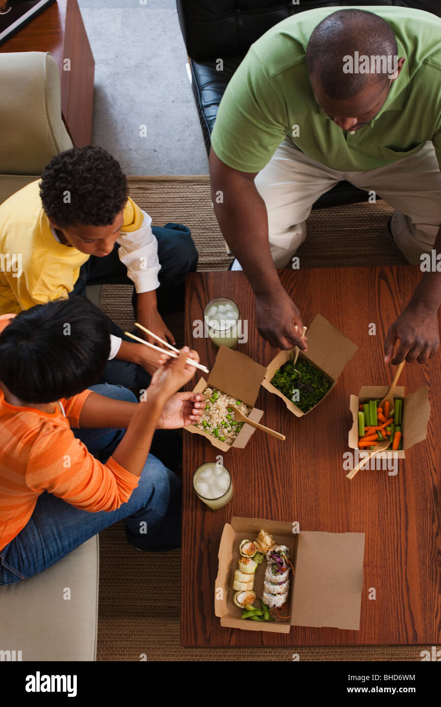 Caucasian family child age 8 dinner hi-res stock photography and images ...
