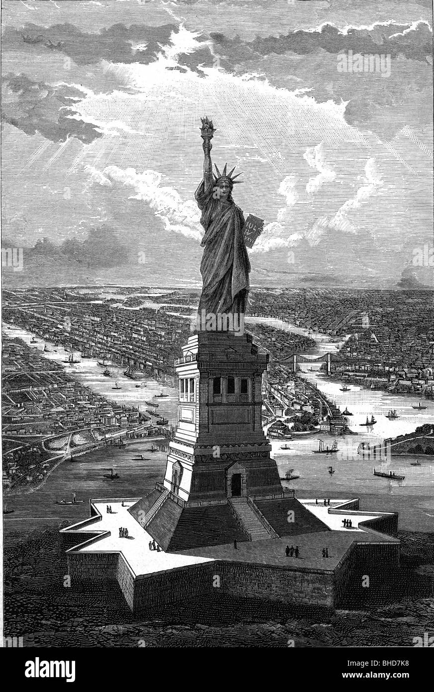 Statue of liberty 1886 hi-res stock photography and images - Alamy