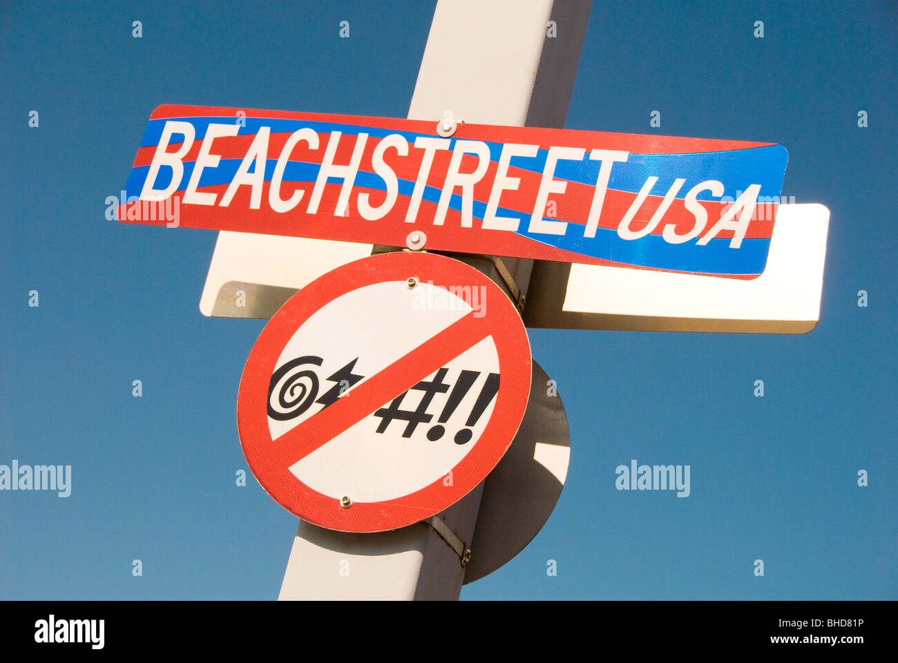 Unusual street signs in Virginia Beach, Virginia Stock Photo - Alamy