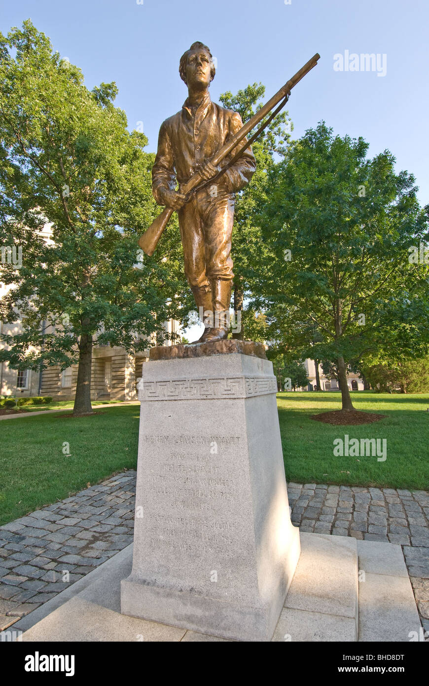 Memorial of Henry Lawson Wyatt, statue on grounds of State Capitol ...