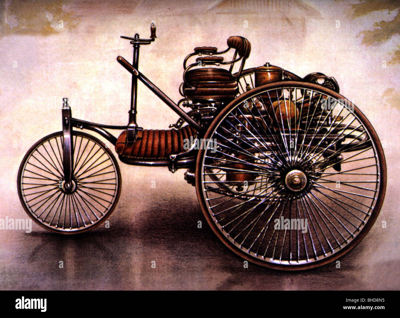 transport / transportation, car by Carl Benz, 1885 Stock Photo ...