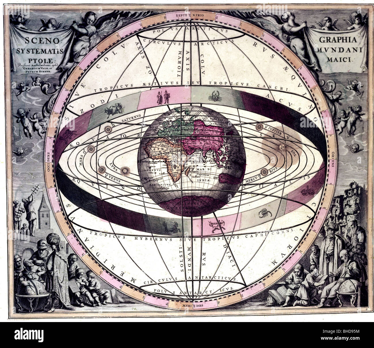 astronomy, world views, geocentric world view, after Claudius ...