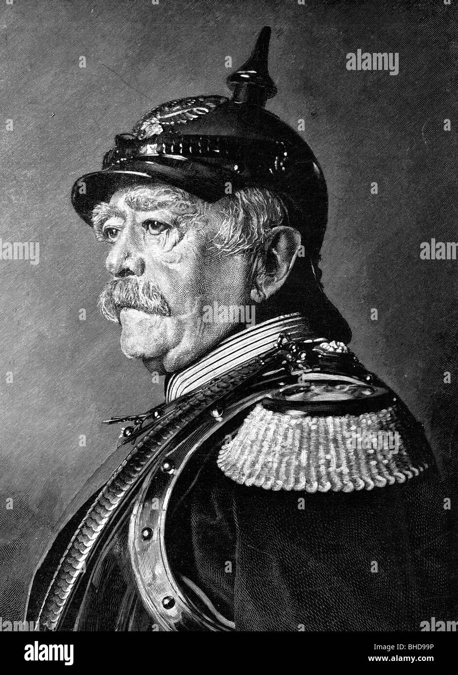Bismarck, Otto von, 1.4.1815 - 30.7.1898, German politician, portrait ...