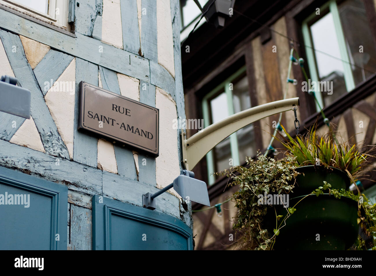 A street sign, Rouen, Normandy, France Stock Photo - Alamy