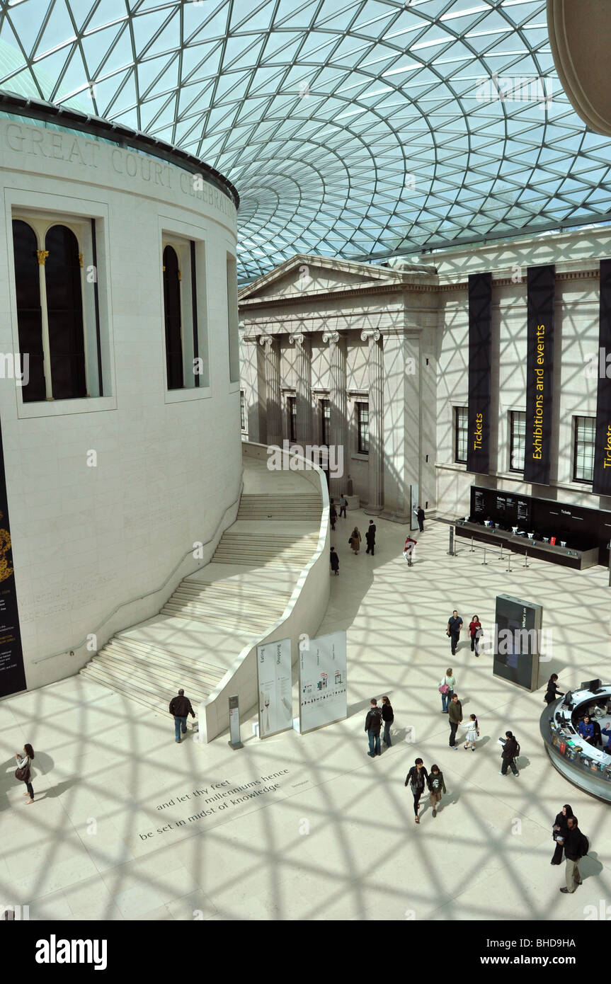 British Museum Great Court, London by Foster and Partners Stock Photo ...