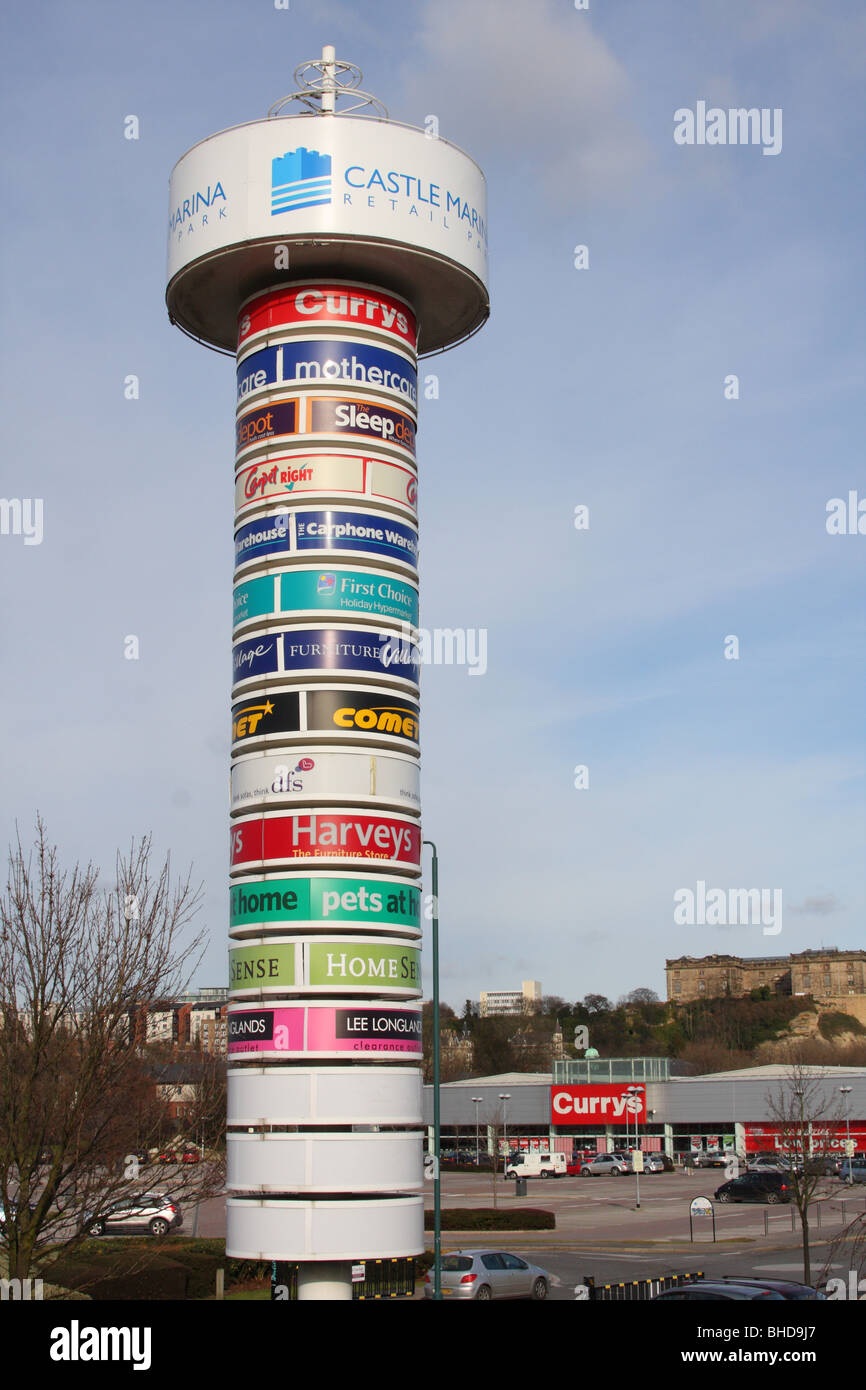 Castle Marina Retail Park, Nottingham, England, U.K Stock Photo - Alamy