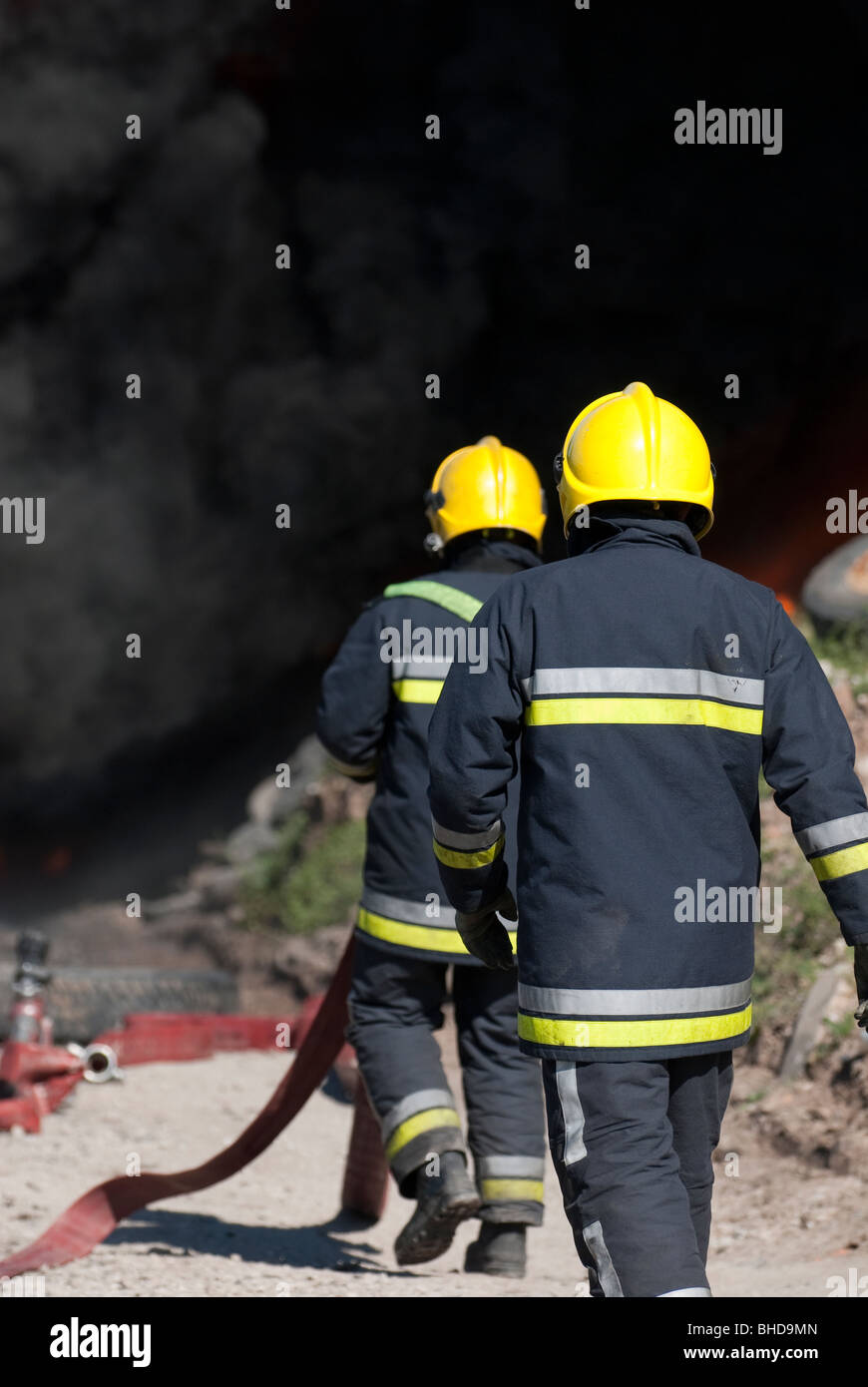 Fireman walking hi-res stock photography and images - Alamy