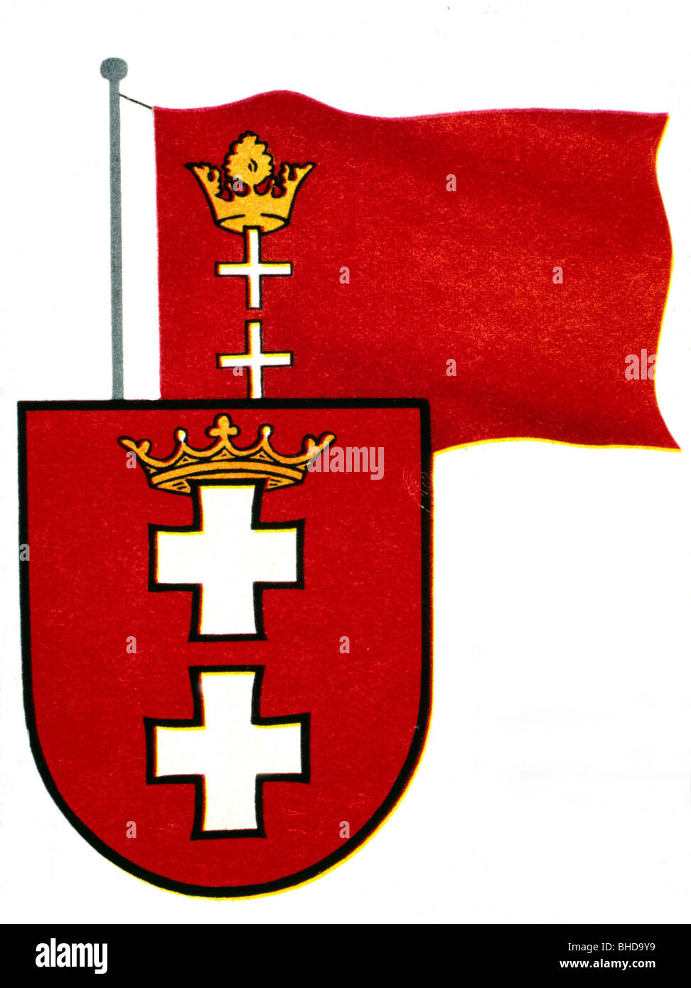 heraldry, coat of arms, Germany, Free City of Danzig, coat of arms and ...