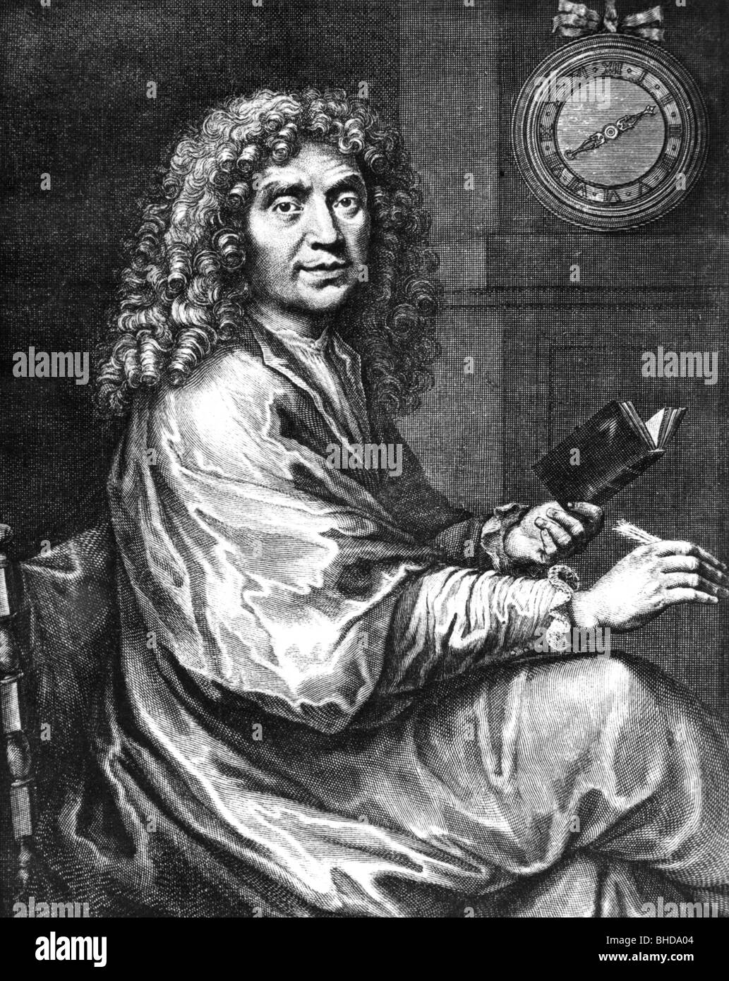 Moliere, 15.1.1622 - 17.2.1673, French author / writer, half length ...