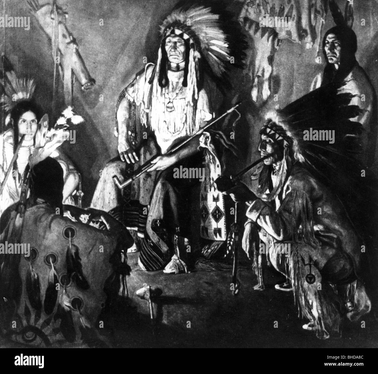 geography / travel, United States of America, American Indians, prairie ...