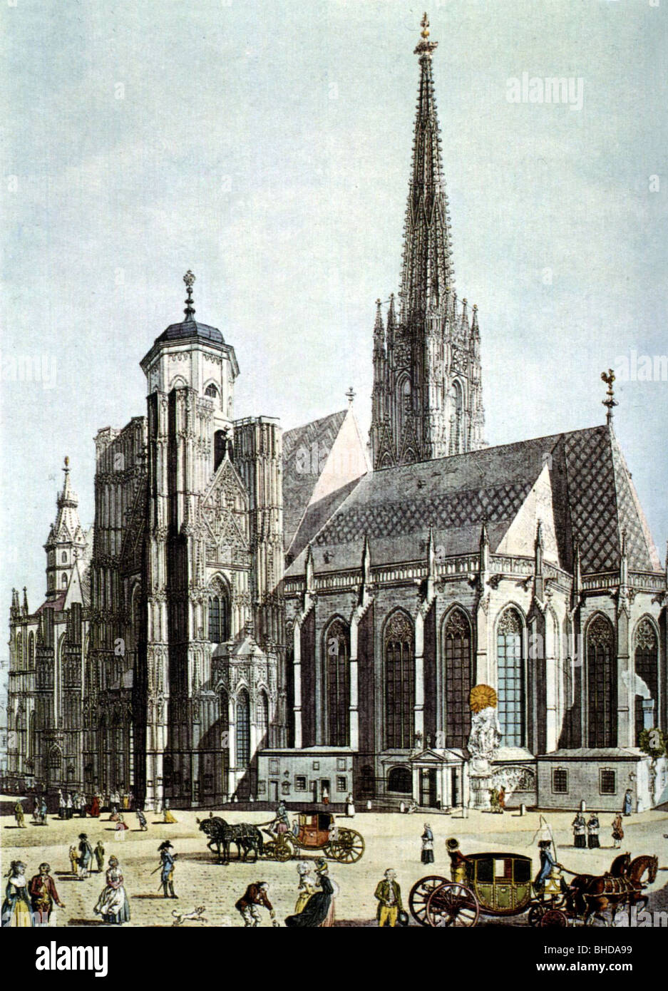 Gothic church drawing hi-res stock photography and images - Alamy