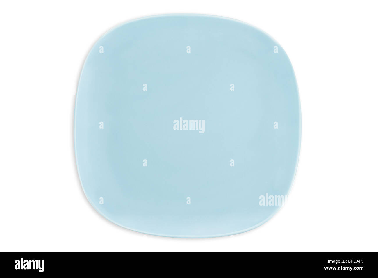 Empty dinner plate with soft shadow, isolated on white background Stock ...