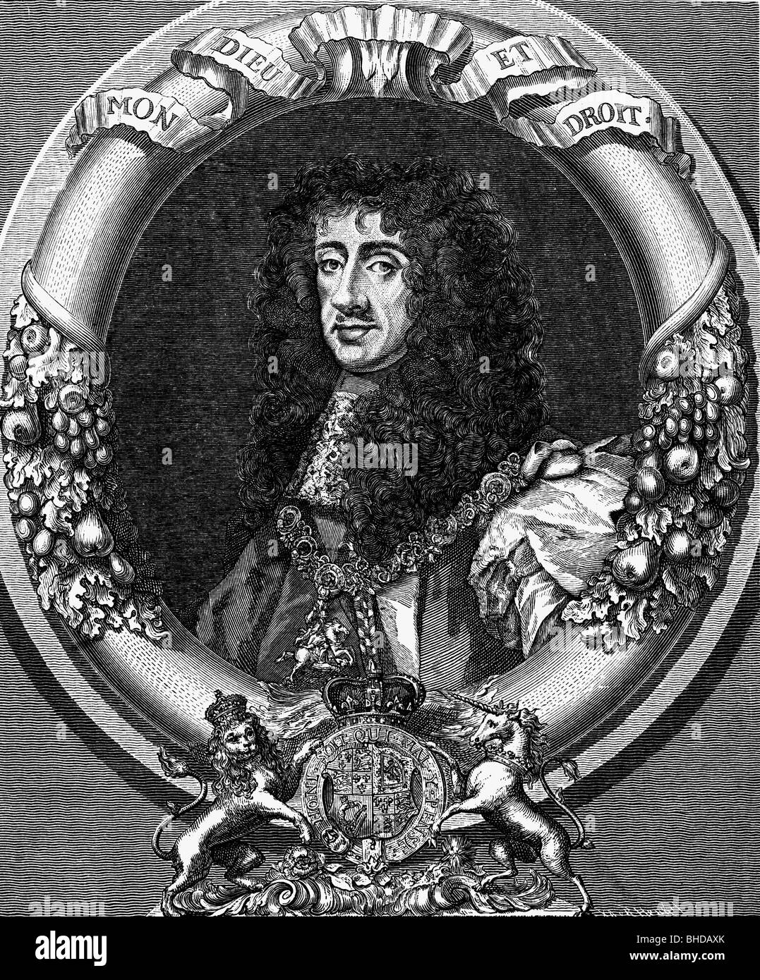 Charles ii coat of arms hi-res stock photography and images - Alamy