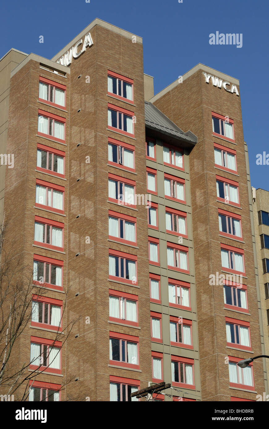 YWCA Brick Building in Downtown Vancouver Stock Photo - Alamy