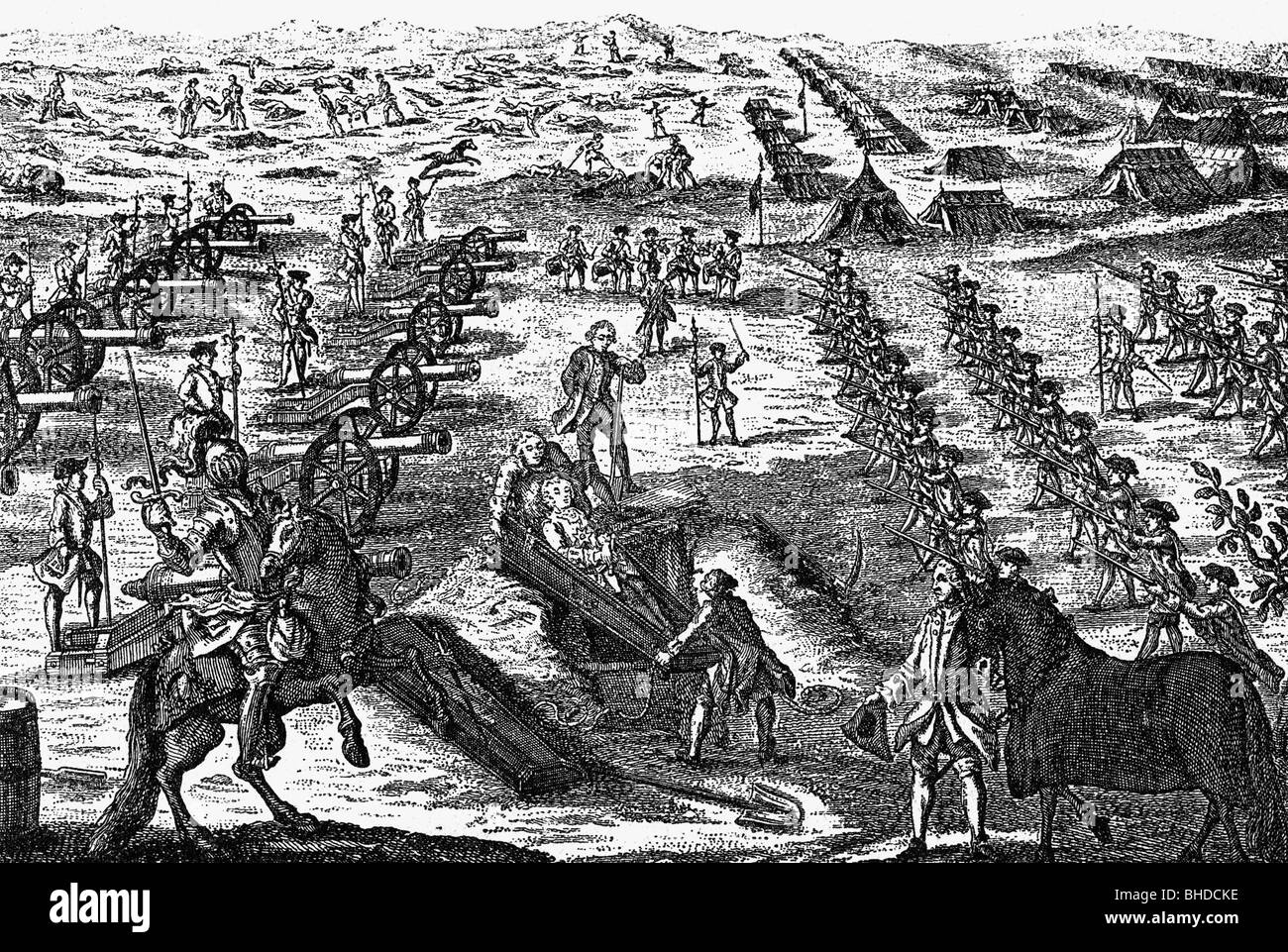 Keith, James Francis Edward, 11.6.1698 - 14.10.1758, Prussian field ...