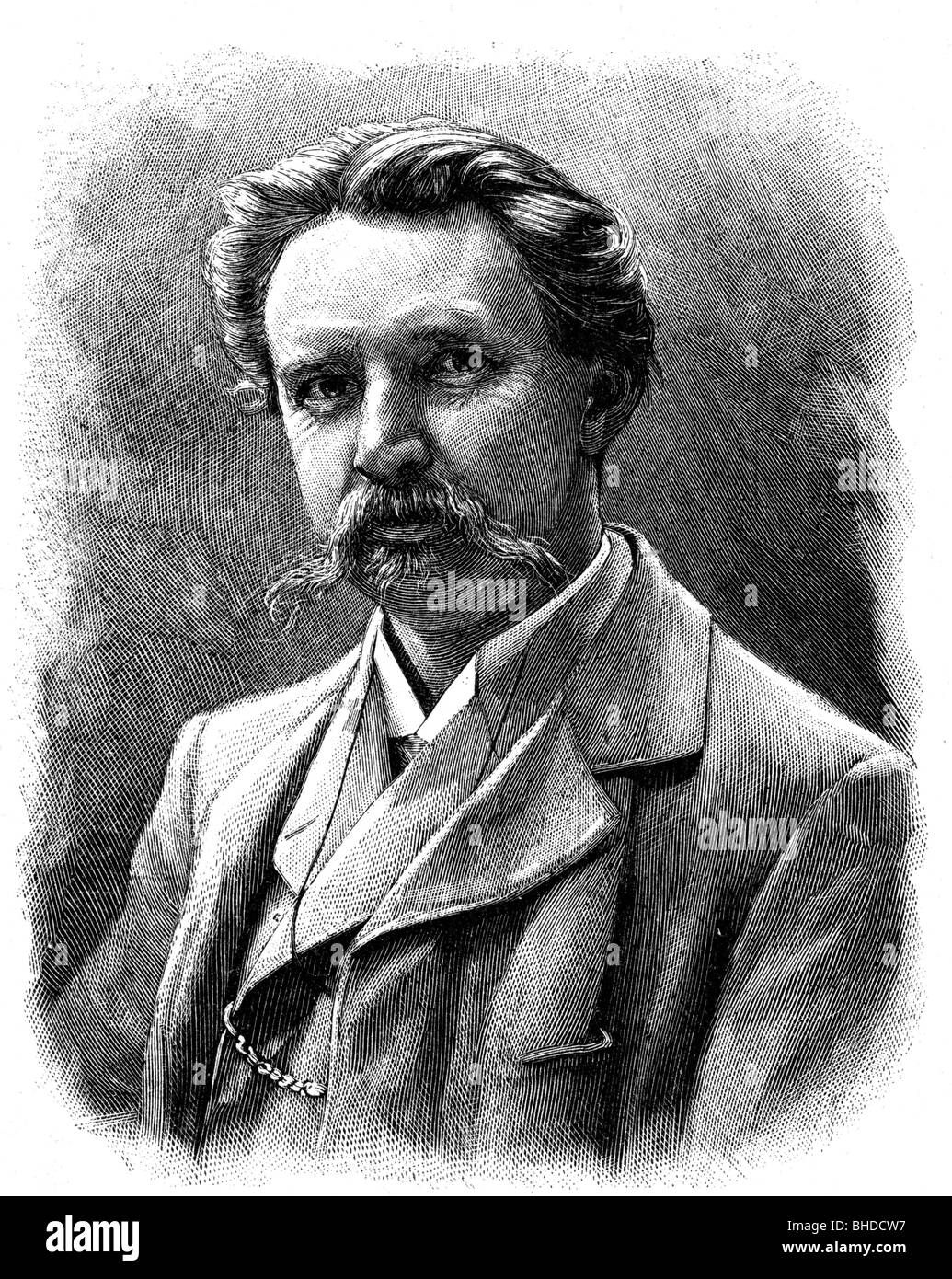 Gehrts, Karl, 11.5.1853 - 17.7.1898, German painter, portrait after ...