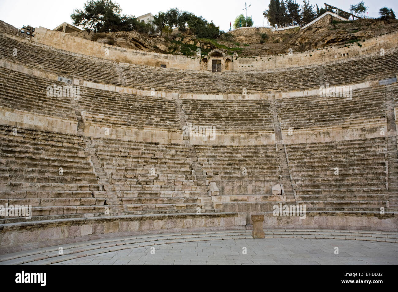 Amman Jordan Roman amphitheatre 2nd century AD Antonius Pius Stock ...