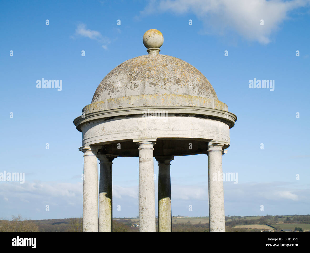 Temple on the Warlies Park estate in Upshire, Essex Stock Photo - Alamy