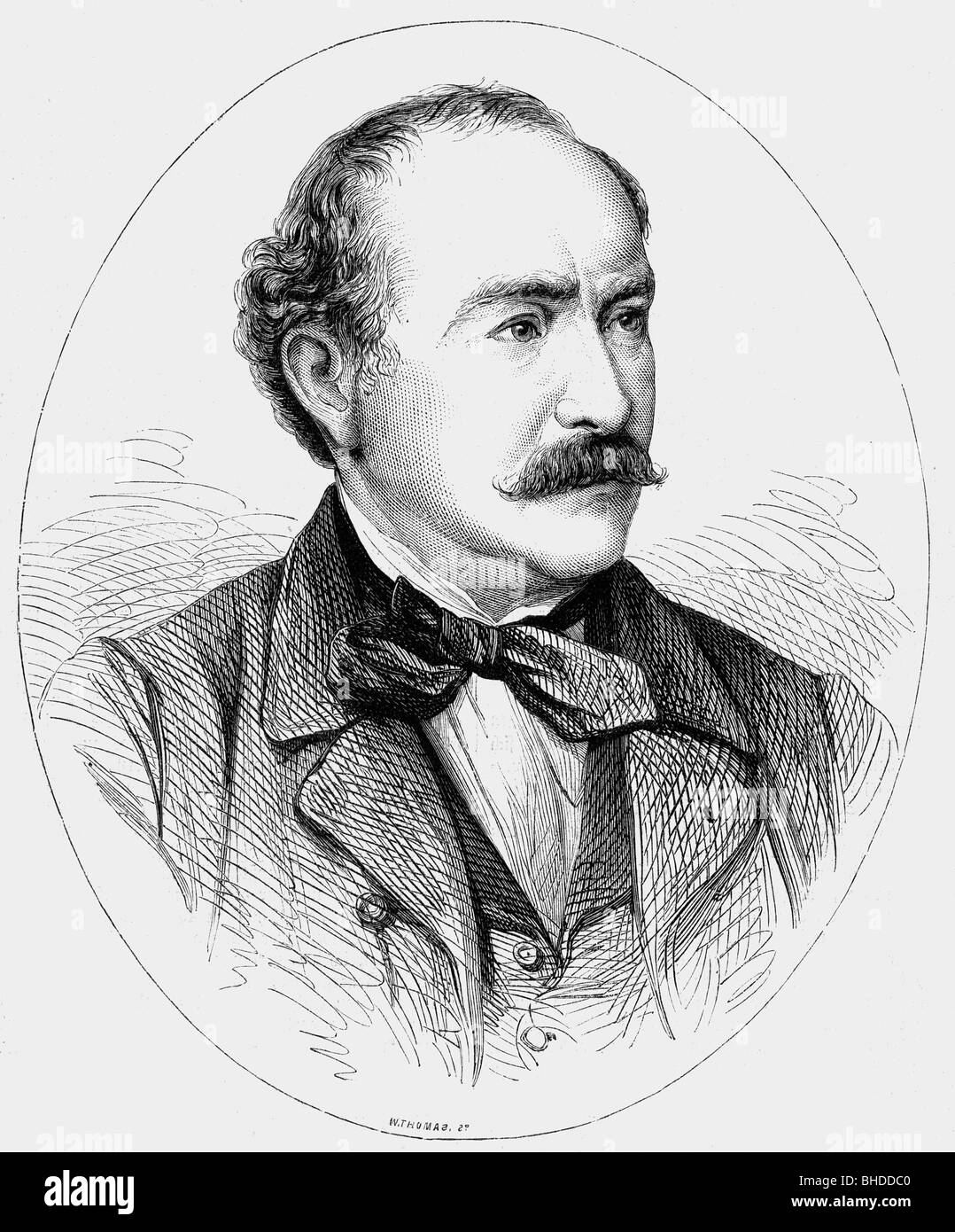 Hacklaender, Friedrich Wilhelm, 1.11.1816 - 6.6.1877, German poet ...