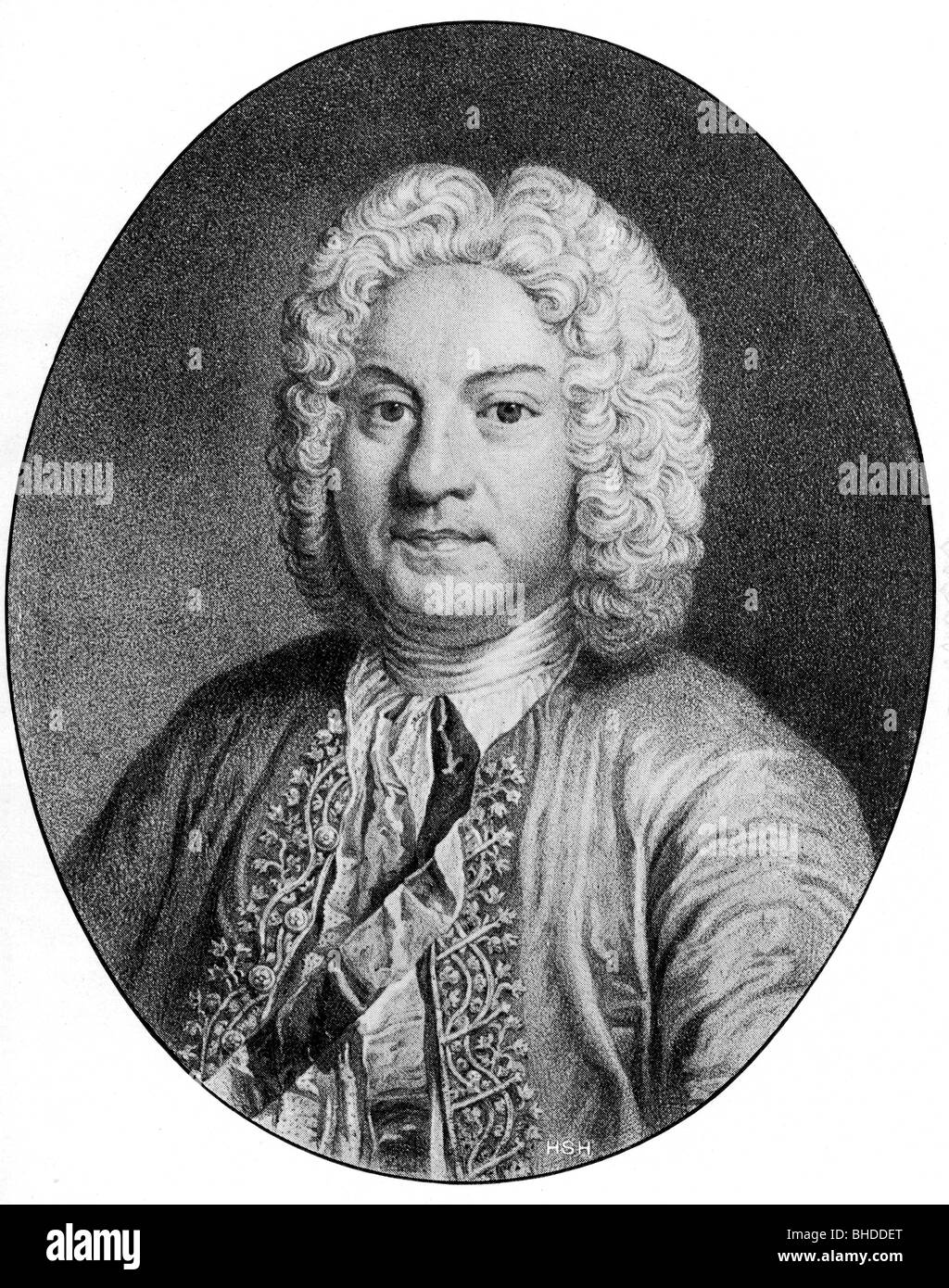 Francois couperin french organist composer Black and White Stock Photos ...
