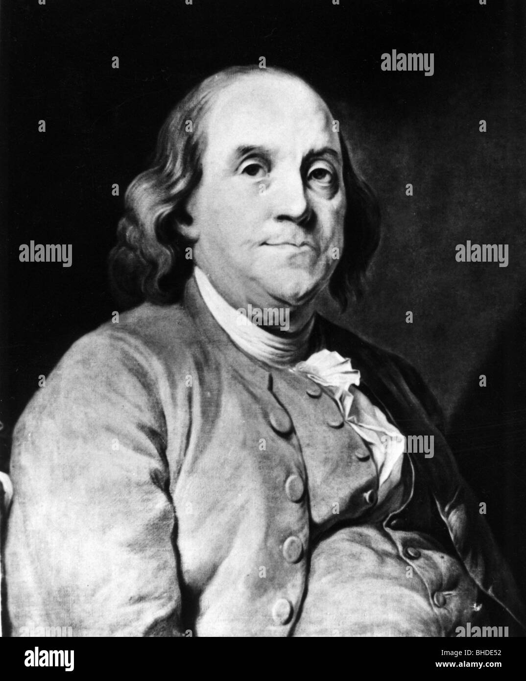 Portrait benjamin franklin 1706 1790 hi-res stock photography and ...