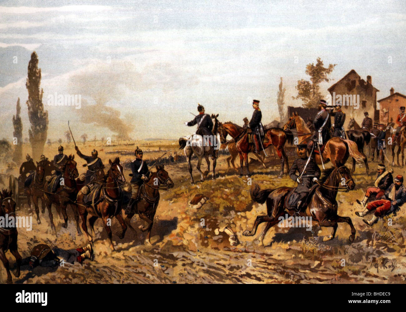 Franco prussian war 1870 1871 prussian artillery hi-res stock ...