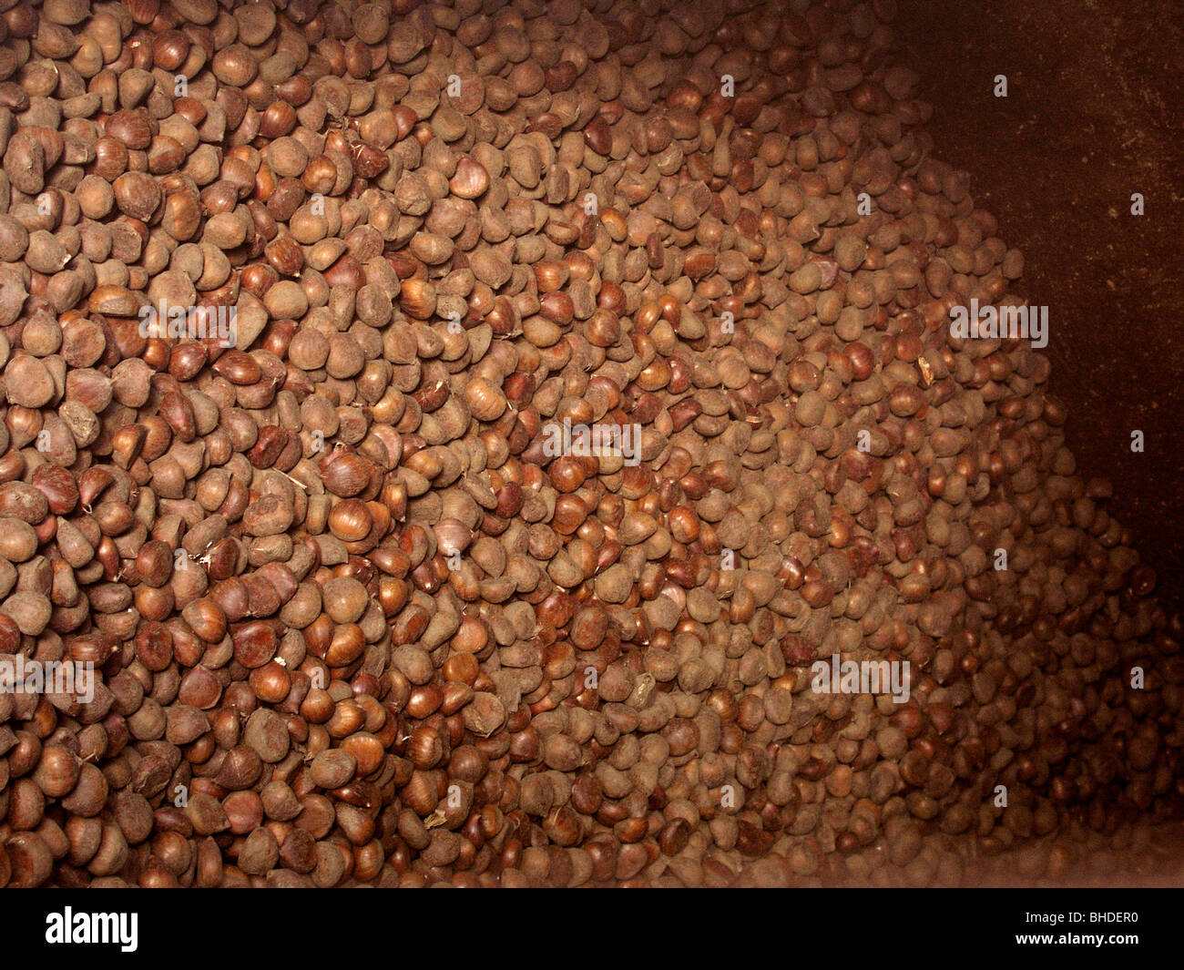 chestnuts roasting in Naples Italy Stock Photo - Alamy