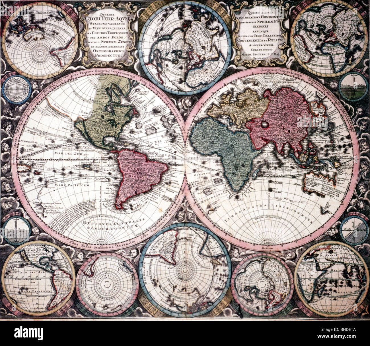 Map of matthias seutter hi-res stock photography and images - Alamy