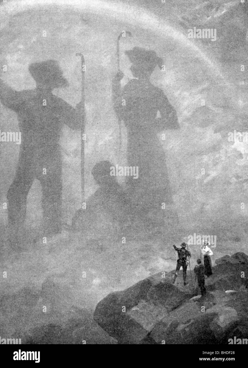 superstition, ghosts, Brocken spectre, 1908 Stock Photo - Alamy