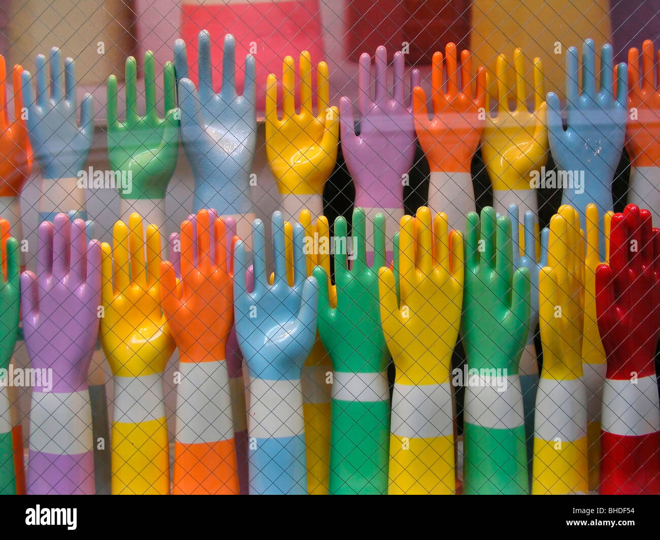 colorful ceramic hands Stock Photo - Alamy