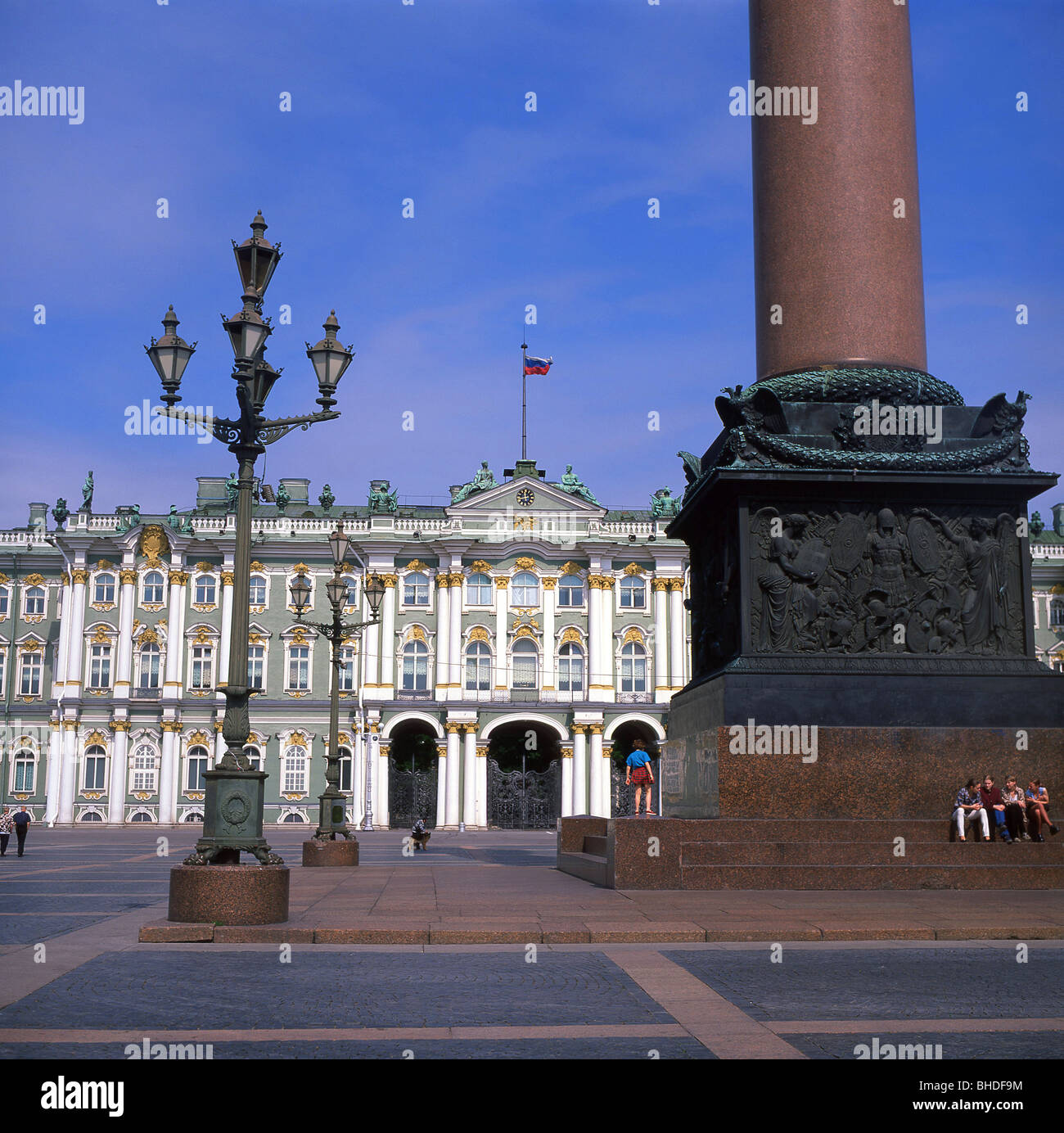 State Hermitage Museum, Palace Square, St. Petersburg, Russia Stock ...