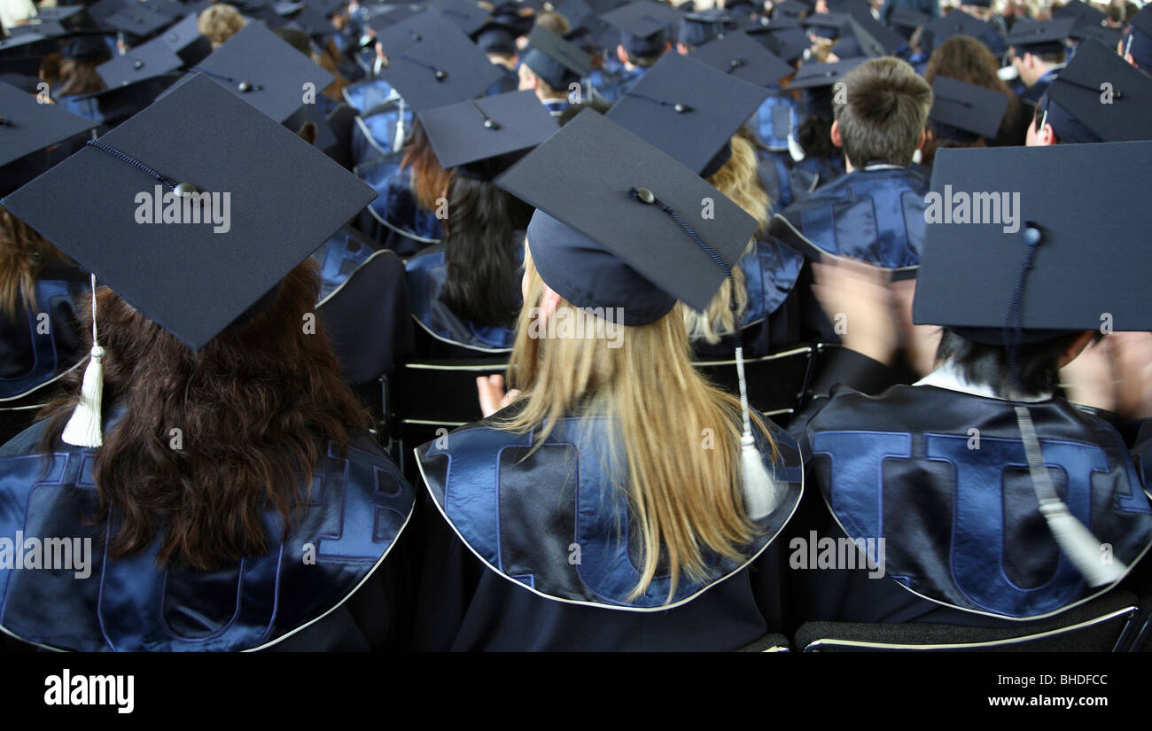 Graduation ceremony at the Jacobs University Bremen, Germany Stock ...