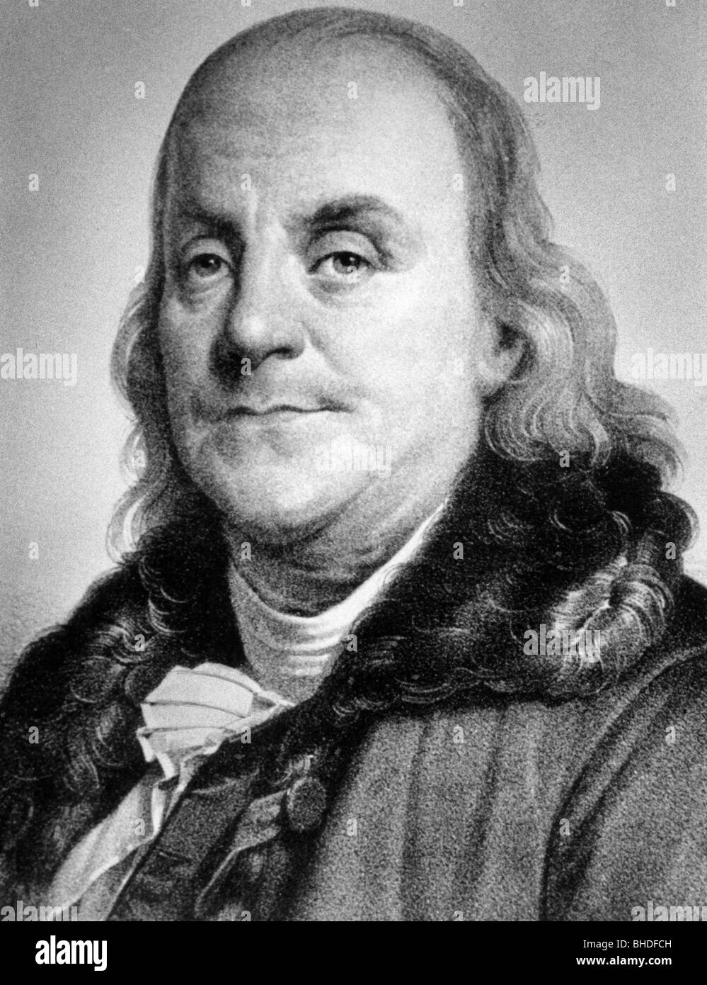 Benjamin franklin portrait painting hi-res stock photography and images - Alamy