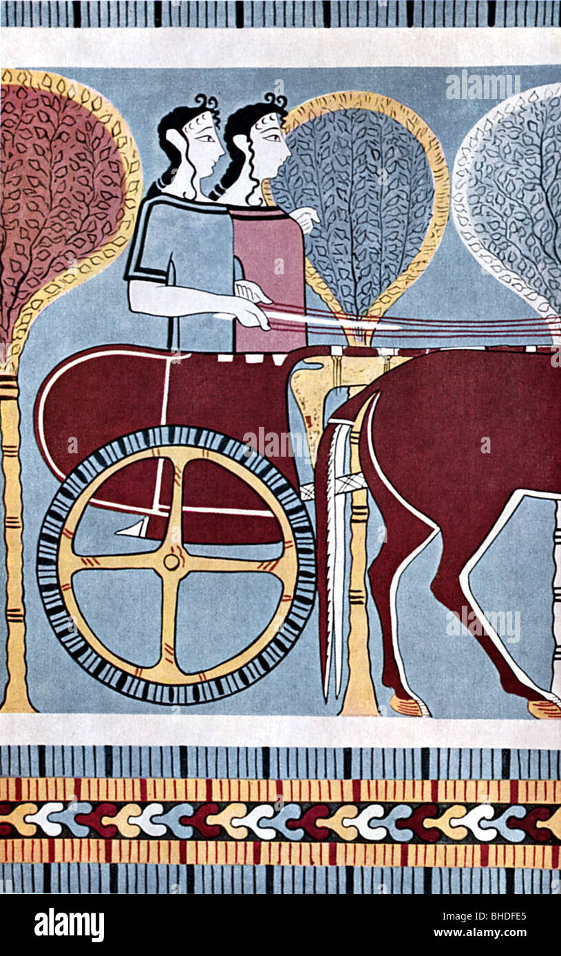 ancient world, transport / transportation, Greece, ride of huntresses ...