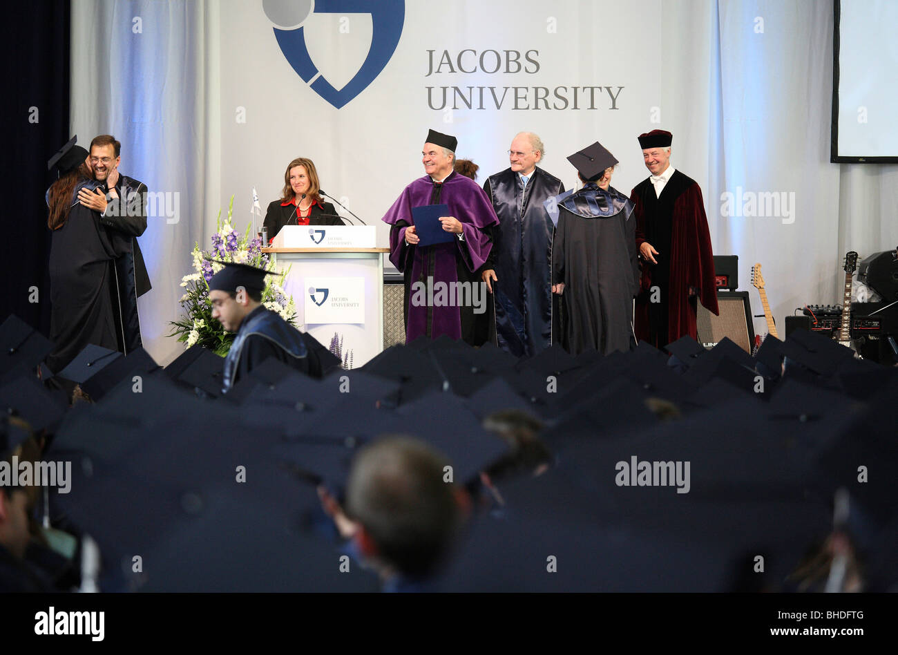 Graduation ceremony at the Jacobs University Bremen, Germany Stock ...