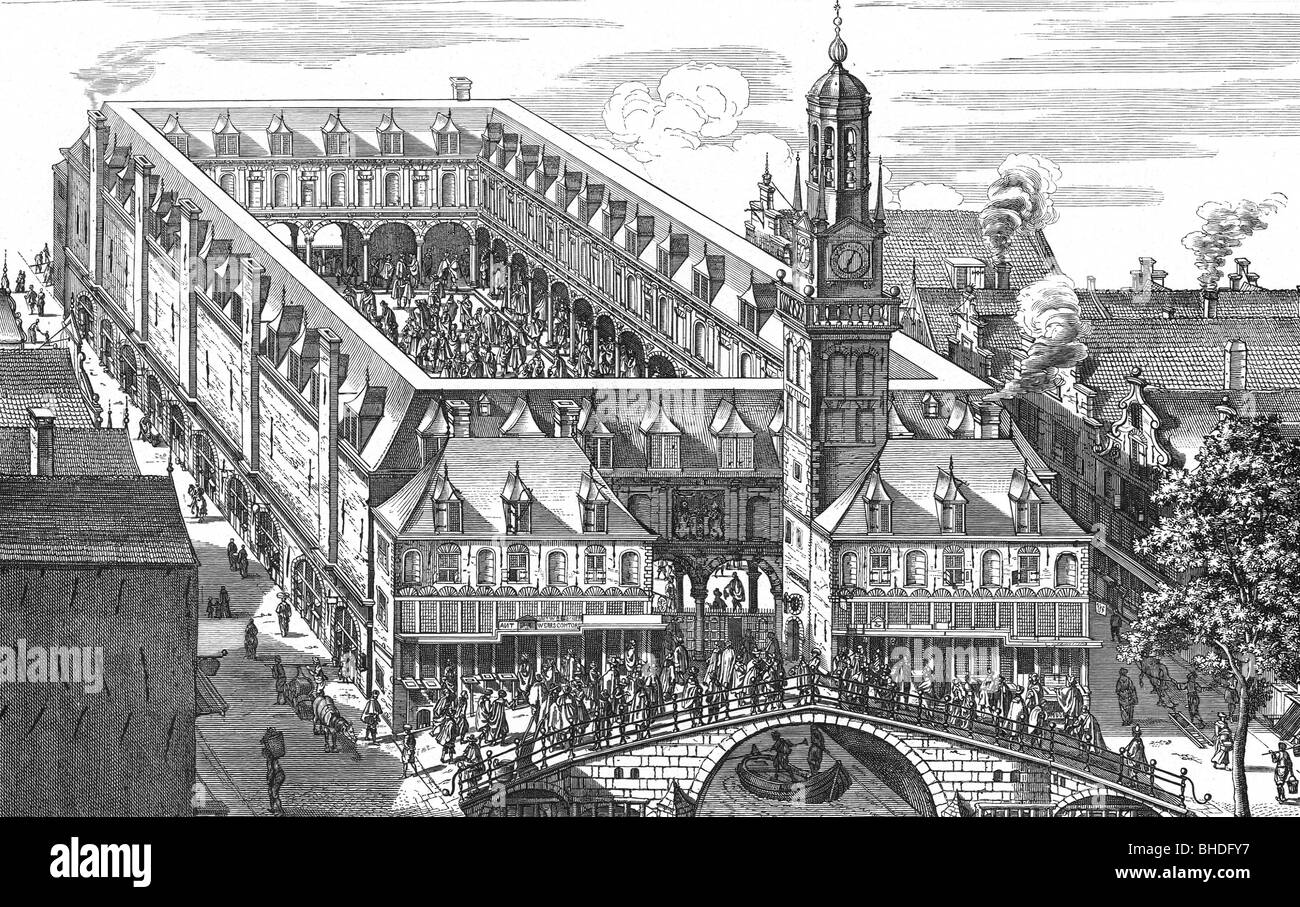 geography / travel, Netherlands, Amsterdam, stock exchange, exterior ...