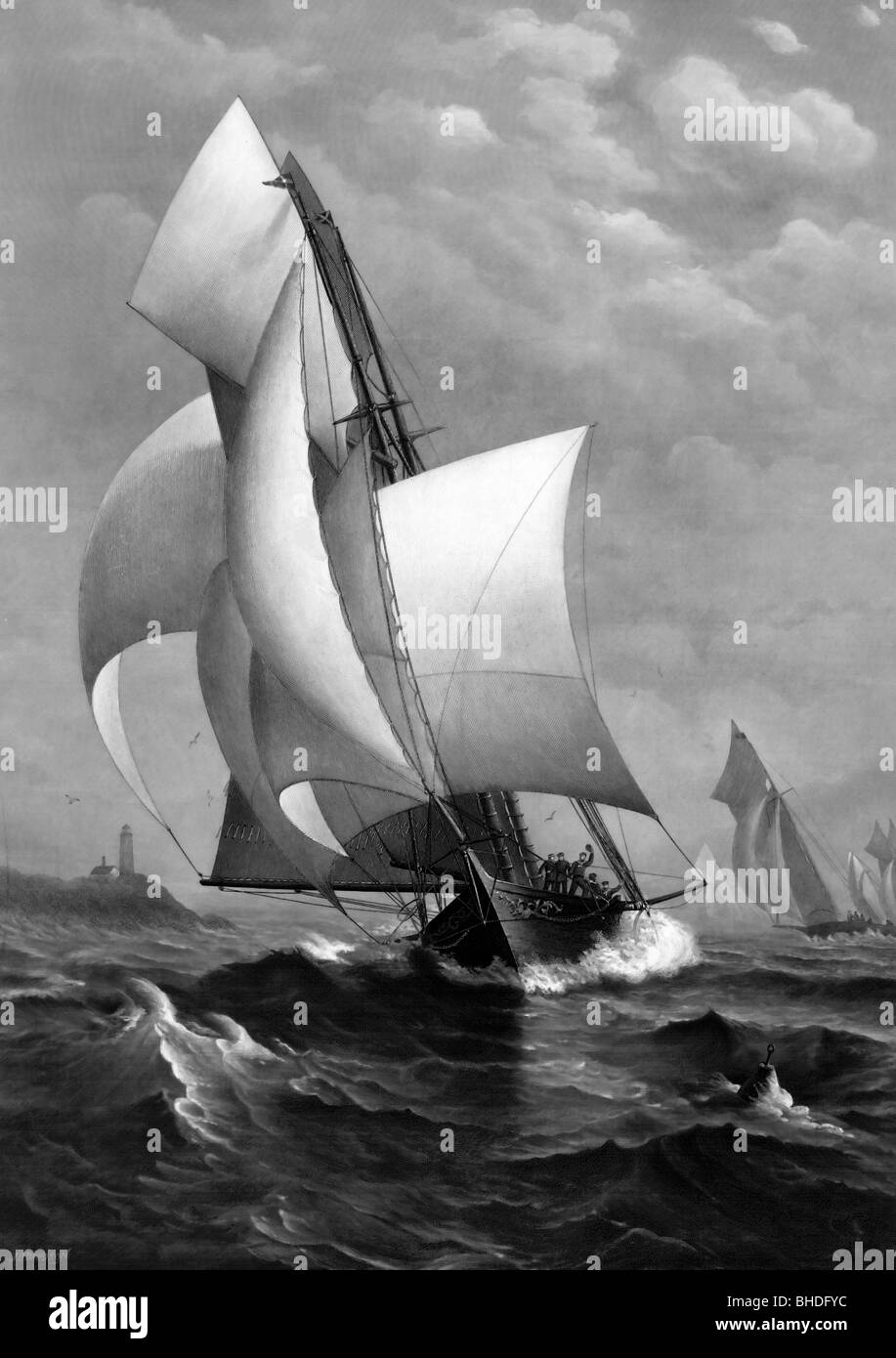 Vintage racing yacht hi-res stock photography and images - Alamy