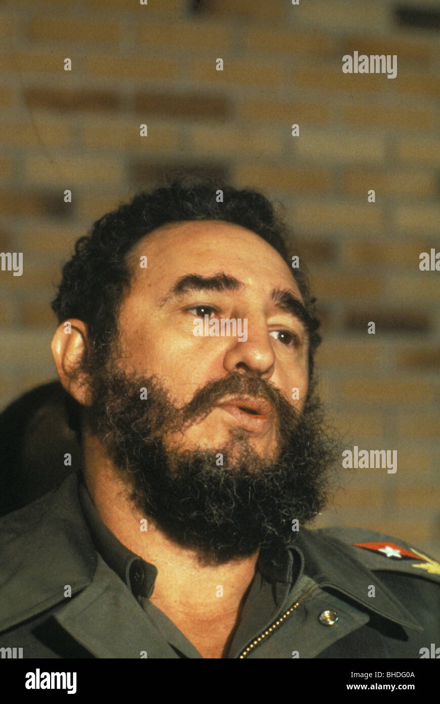 Revolutionary Cuban dictator Fidel Castro at his home in 1978 Stock ...