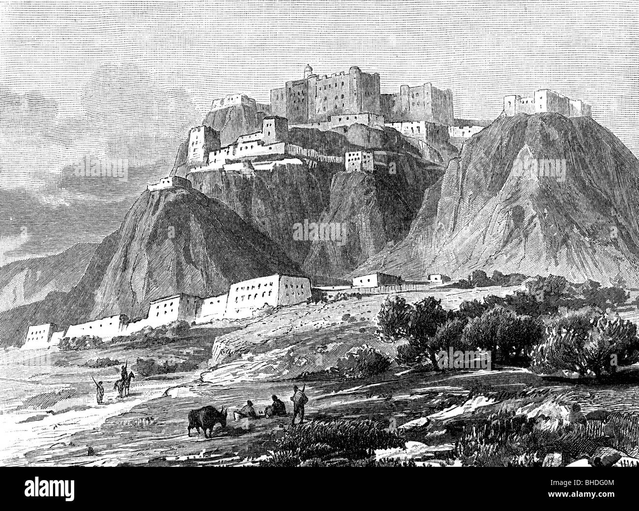 Lhasa tibet potala palace Black and White Stock Photos & Images - Alamy