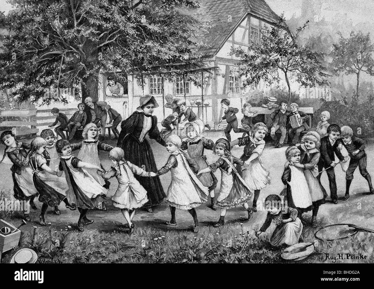 Drawing by august h plinke hi-res stock photography and images - Alamy