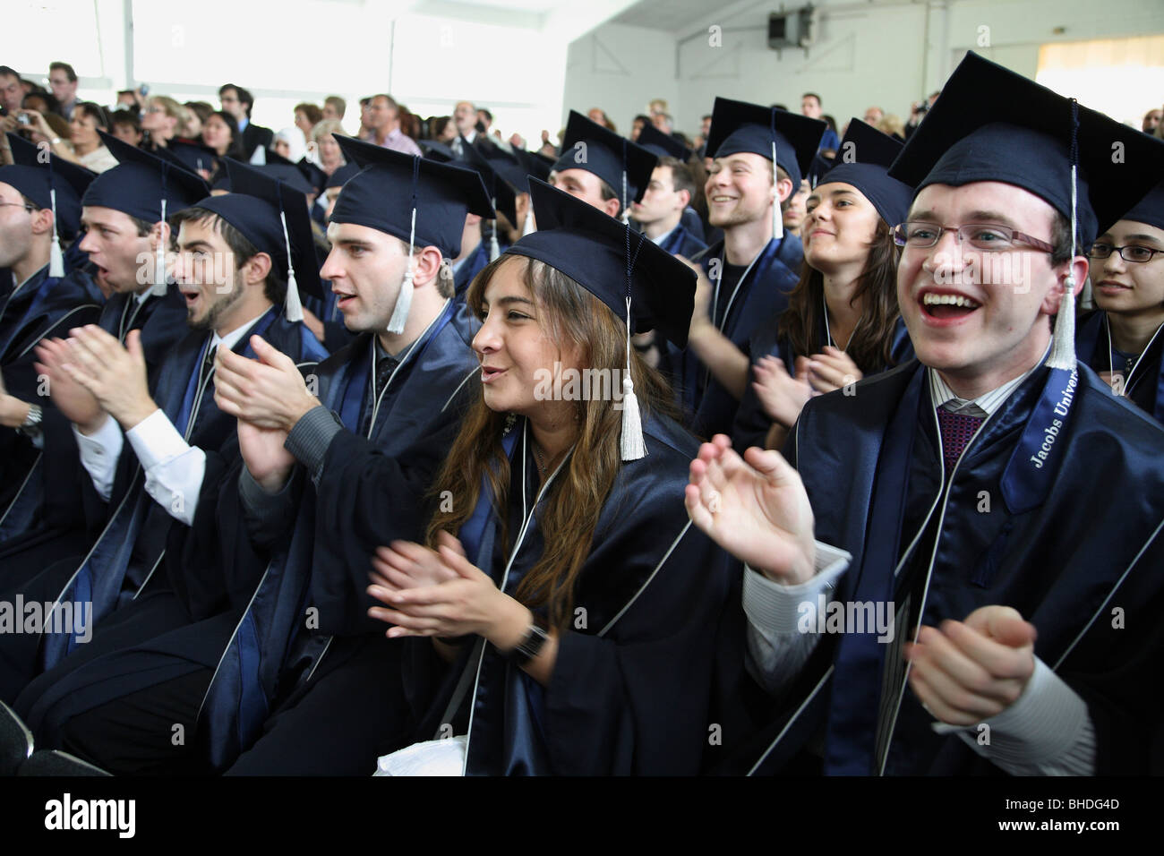 Graduation ceremony at the Jacobs University Bremen, Germany Stock ...
