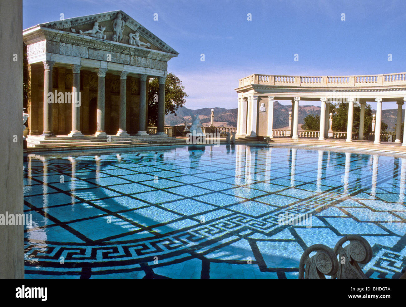 Roman pool Hearst Castle State Park San Simeon California USA Stock ...
