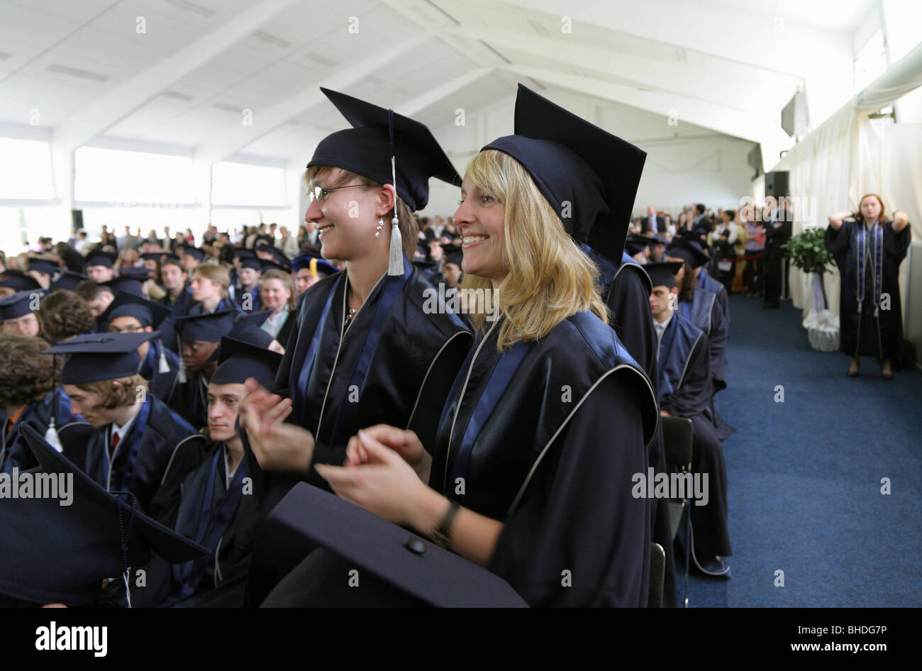 Graduation ceremony at the Jacobs University Bremen, Germany Stock ...