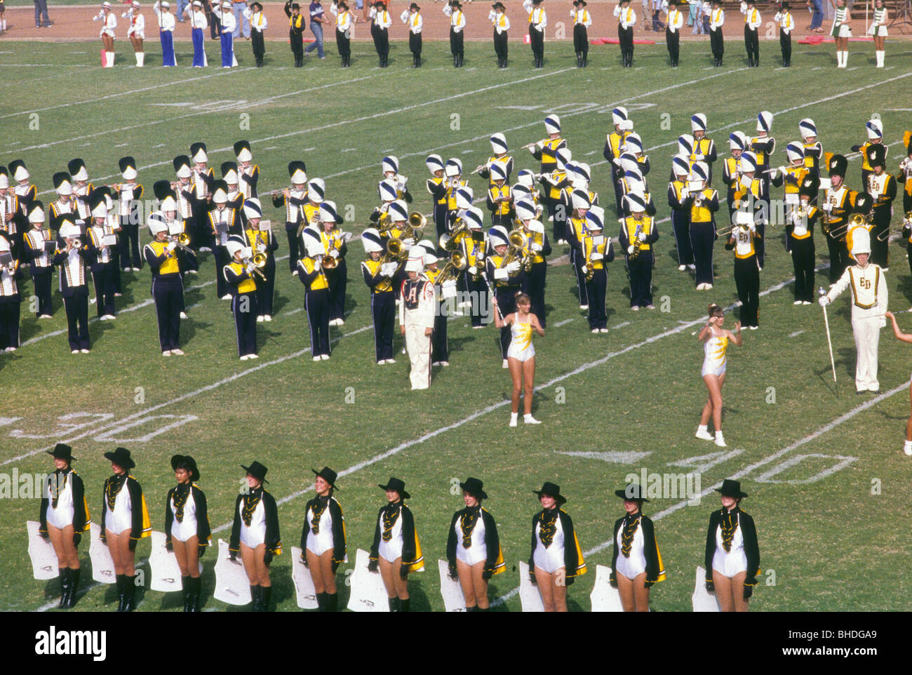 Anaheim High School Band perform half-time show concert music play ...