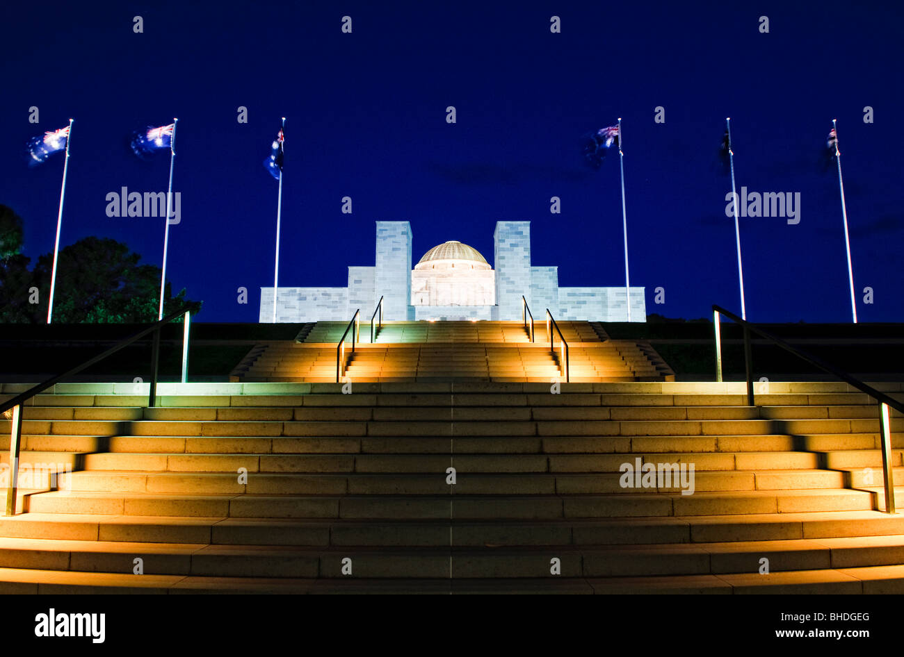 CANBERRA, Australia - Australian War Memorial in Canberra, ACT, Australia, at night Stock Photo ...
